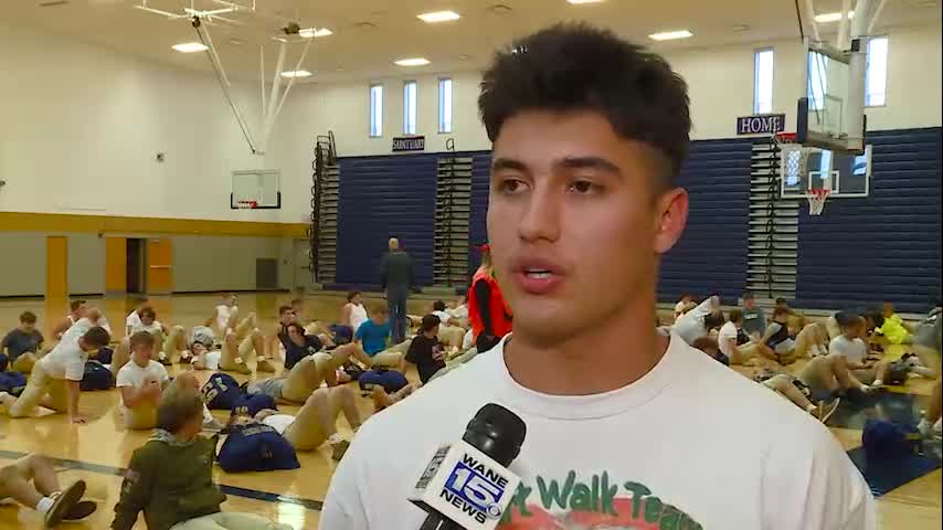 Christian Lozada full interview at Bishop Dwenger football practice on ...