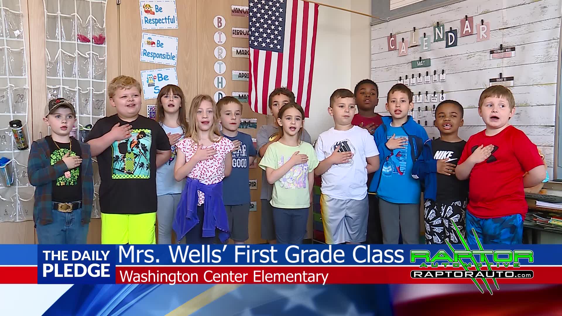 Mrs. Wells’ 1st grade class – WANE 15