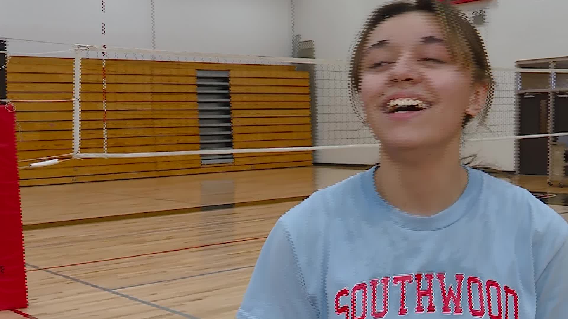 Southwood freshman outside hitter Shania Rhamy full practice interview ...