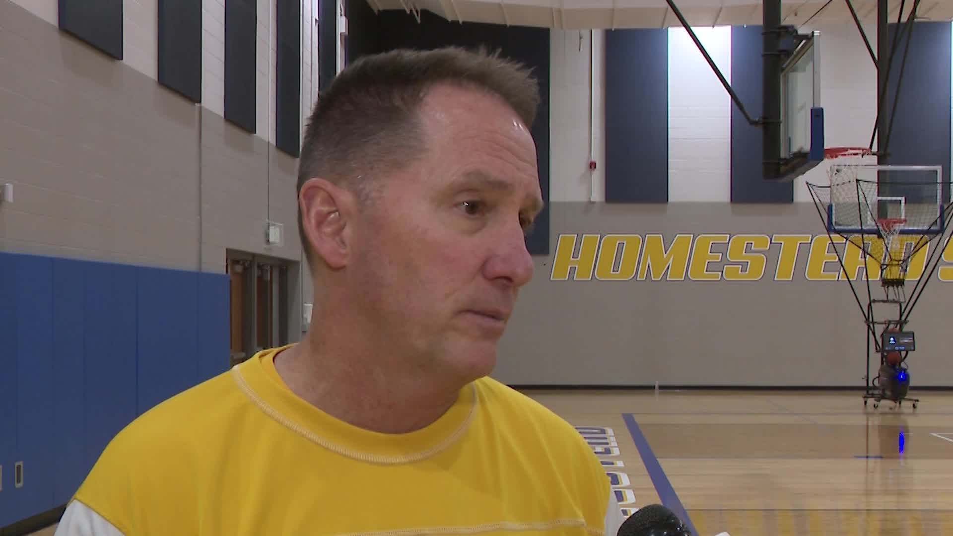 Homestead head coach Chris Johnson practice interview 3/5/2026 – WANE 15