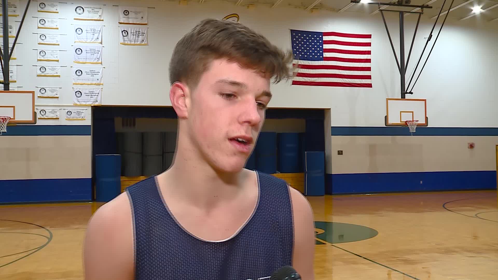 Bishop Dwenger senior guard Luke Jacquay full practice interview 1/18 ...