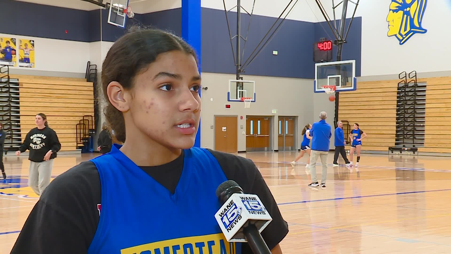Myah Epps full interview at Homestead girls basketball practice on 1/13 ...