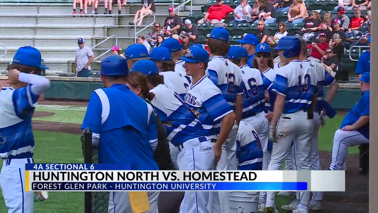 Homestead baseball edges past Huntington North to advance in sectional ...