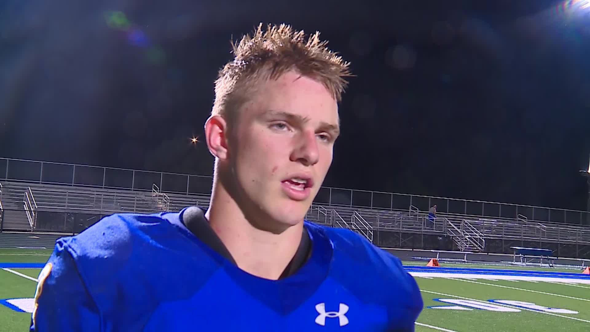 East Noble freshman running back, linebacker Austin Phillips postgame ...