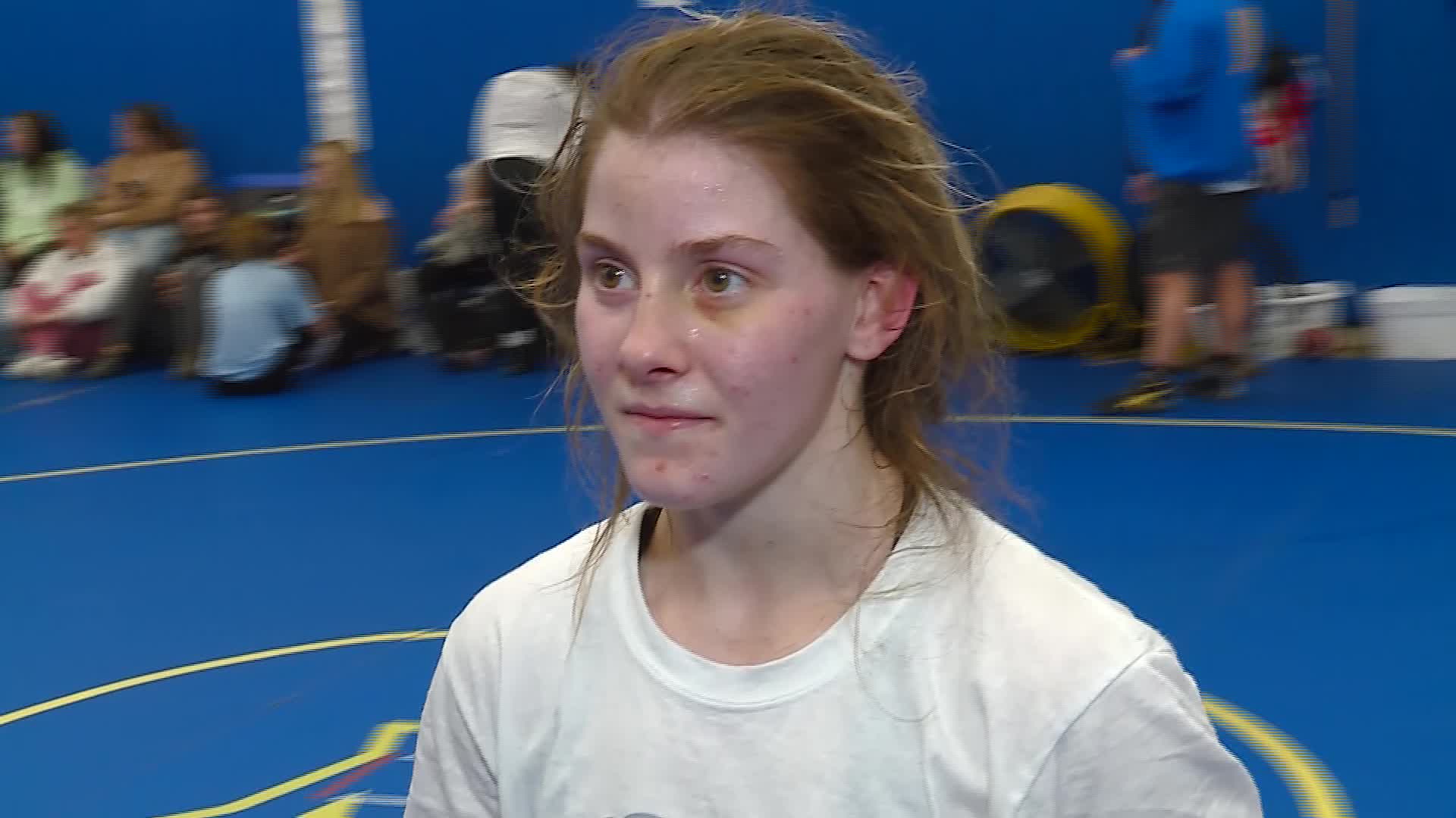 East Noble wrestler Kyleigh Honaker full practice interview 1/8/2024 ...