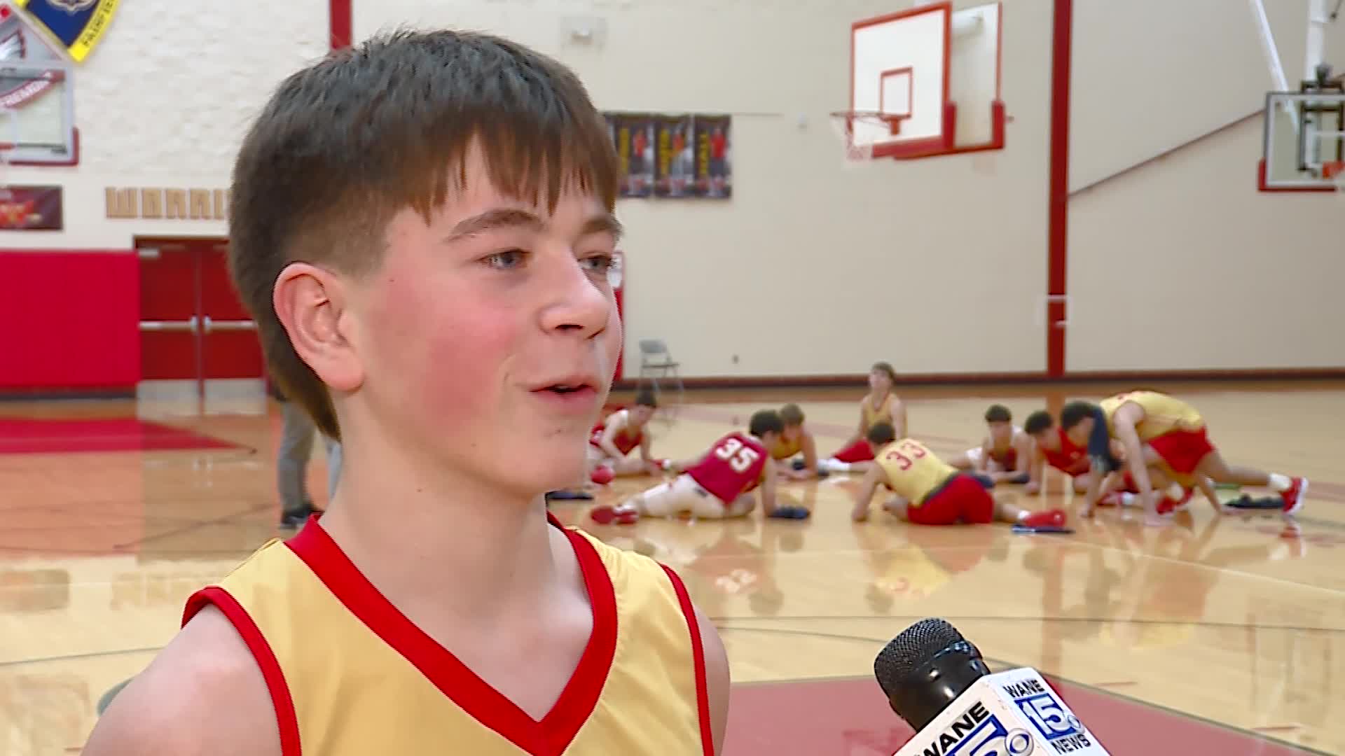 Westview freshman guard Bryce Yoder practice interview 1/26/2026 – WANE 15
