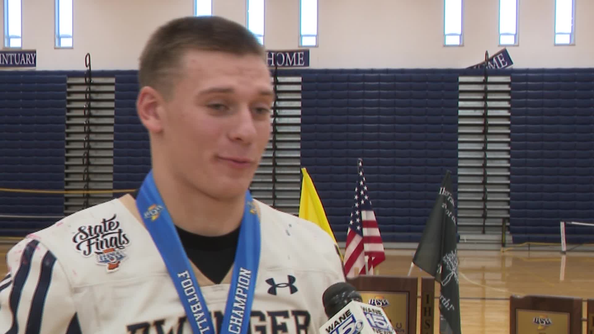 Bishop Dwenger senior linebacker, running back AJ Shefferly interview ...