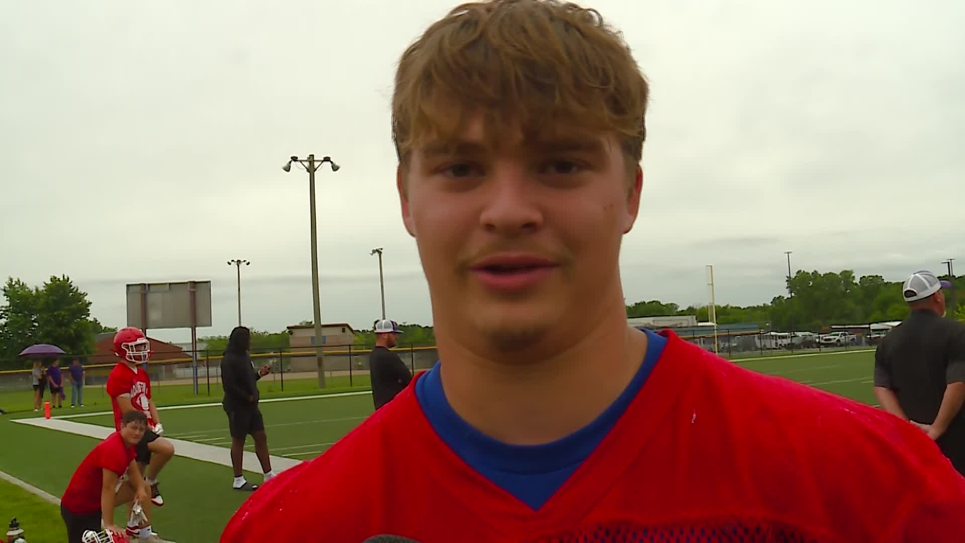 Adams Central running back, linebacker Thomas Laughlin interview at OPS ...