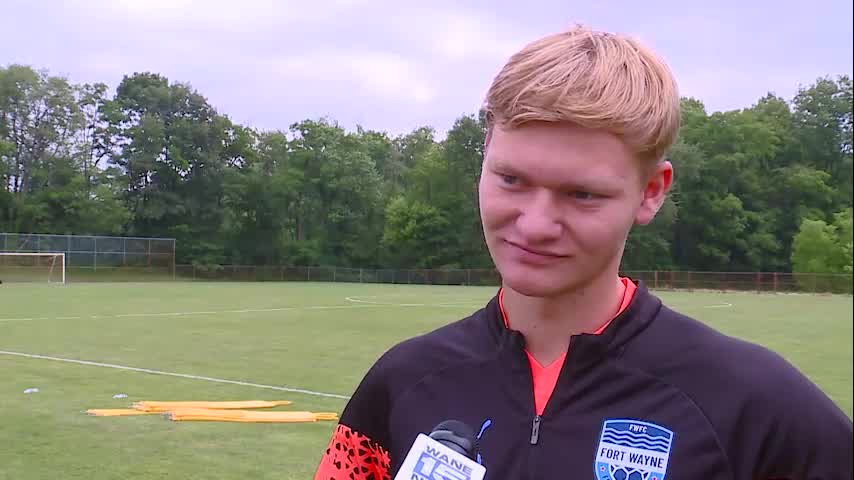 Fort Wayne FC forward Gijs Hovius full interview at practice on 6/16/23 ...