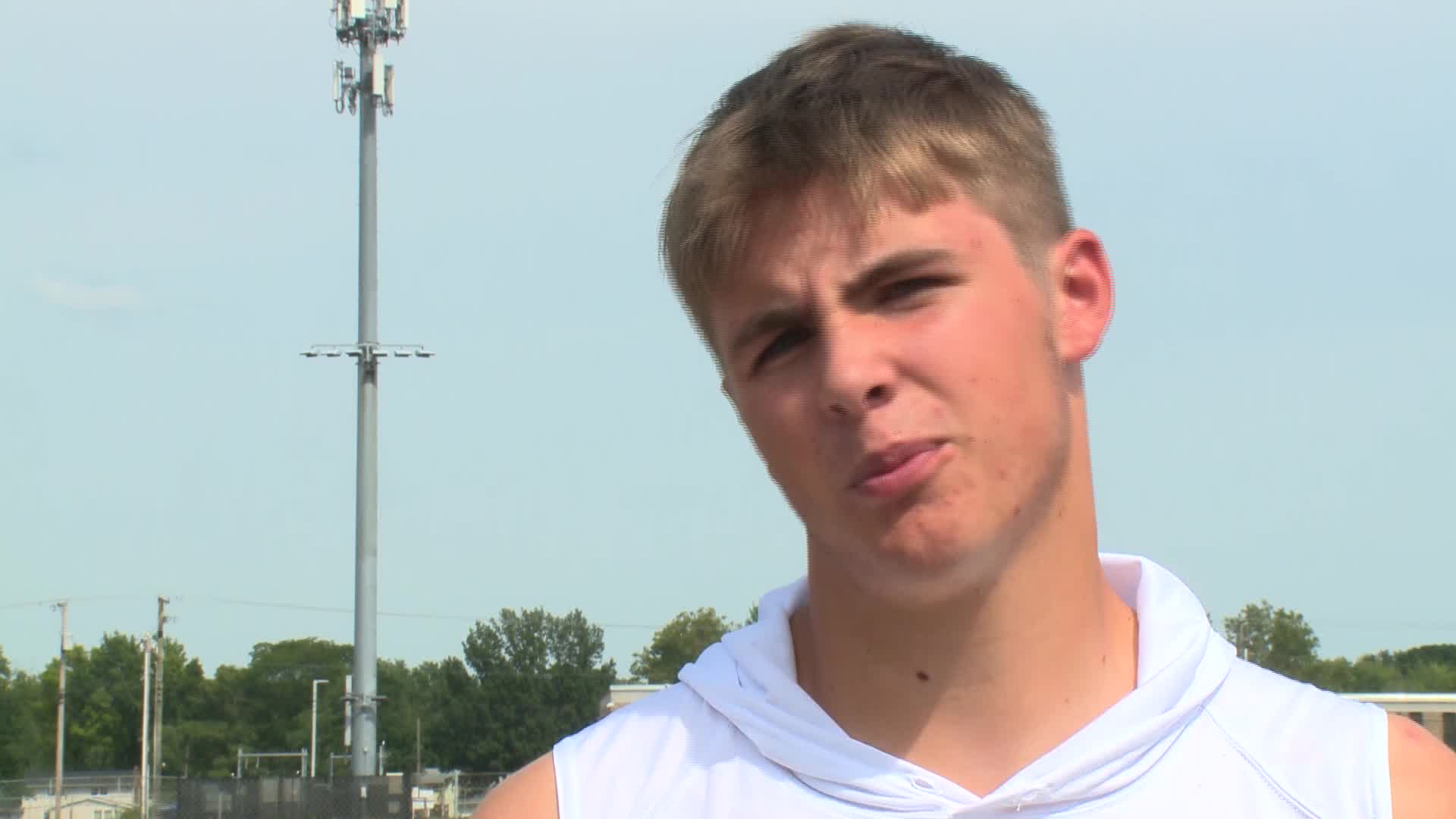 Owen Dodson full interview at Snider Panthers football practice on 8/4 ...