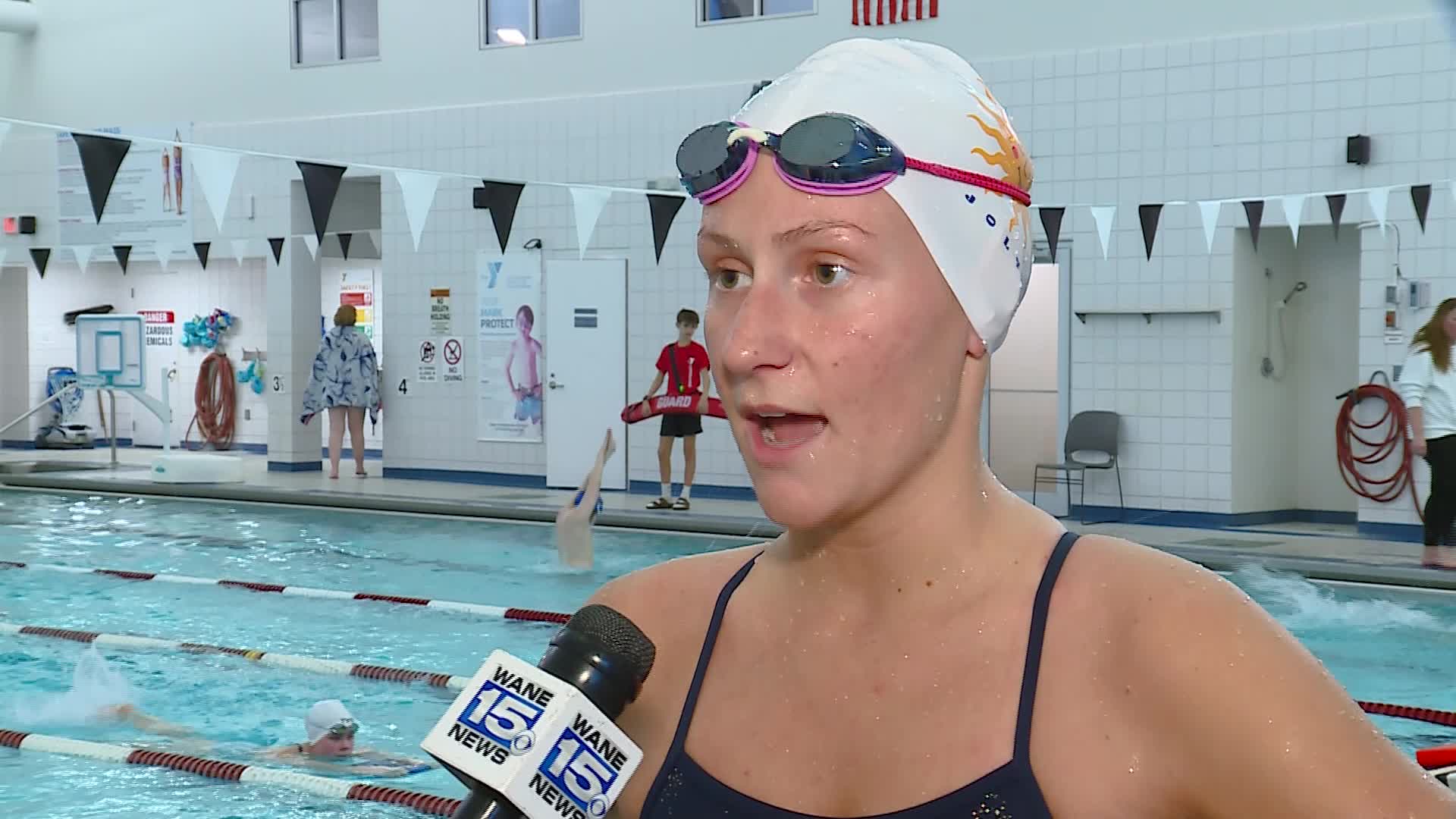 Columbia City senior swimmer Lillian Joseph practice interview 1/19 ...