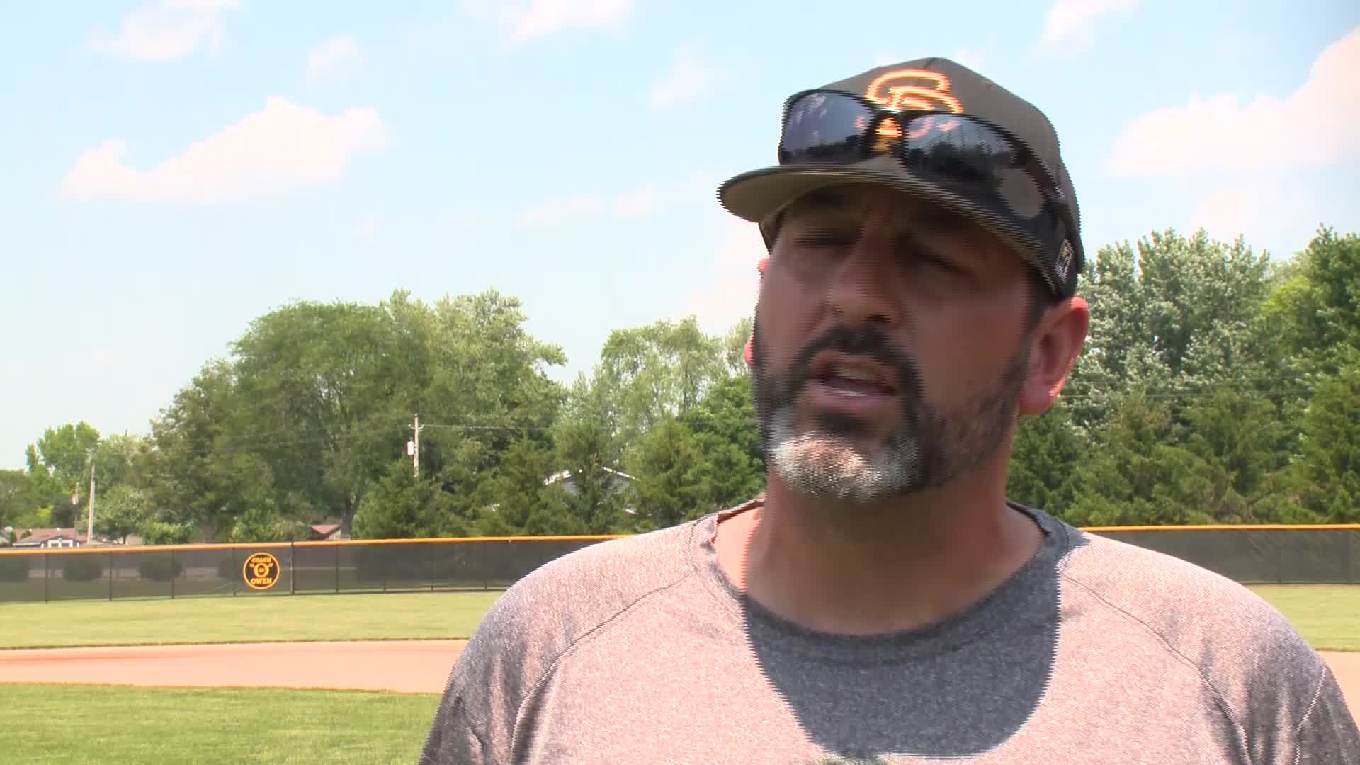 Josh Clinkenbeard full interview at Snider Panthers baseball practice ...