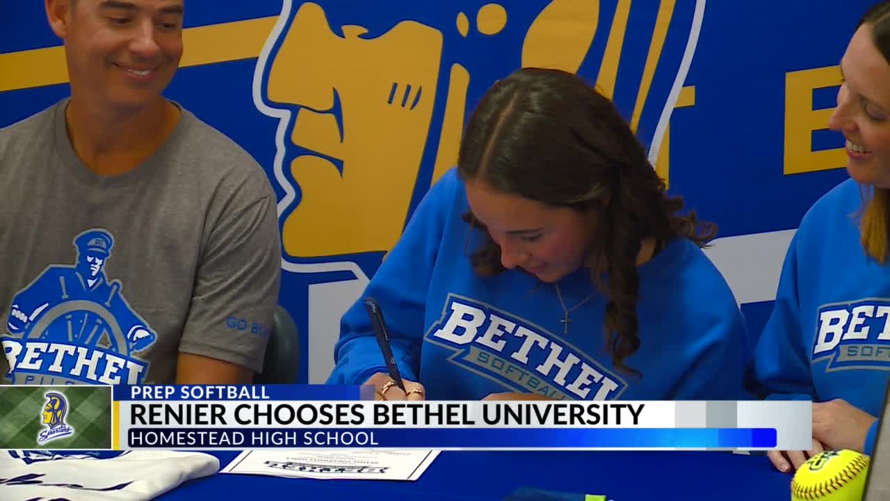Homestead’s Renier chooses Bethel University softball – WANE 15