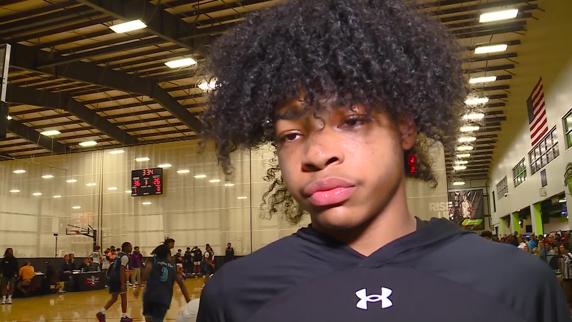 Snider freshman guard Trell Hogue interview at Bill Hensley Memorial ...