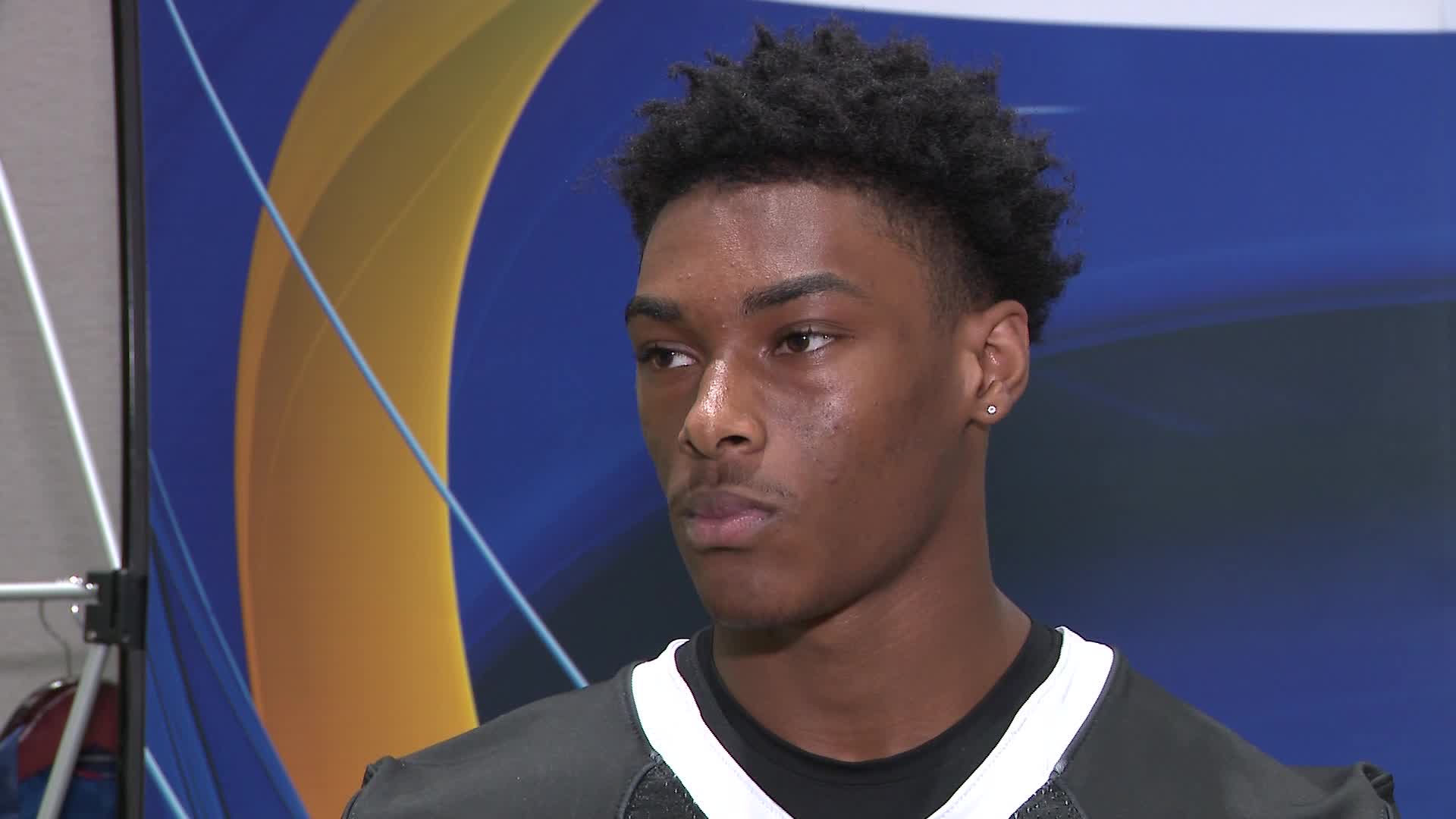 Warsaw’s Robbie Straughan interview at NE Indiana High School Football ...