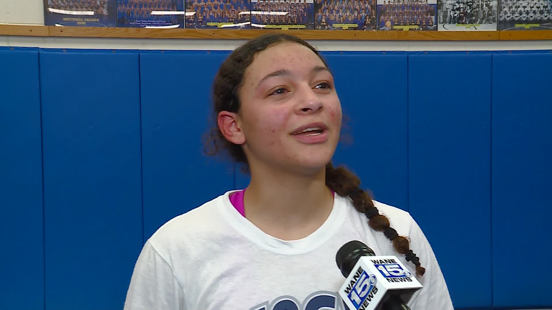 East Noble wrestler Kahmya Bell full practice interview 1/8/2024 – WANE 15