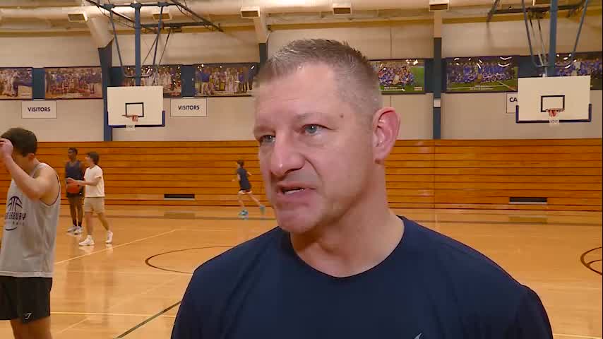 Deric Adams full interview at Canterbury boys basketball practice on 3 ...