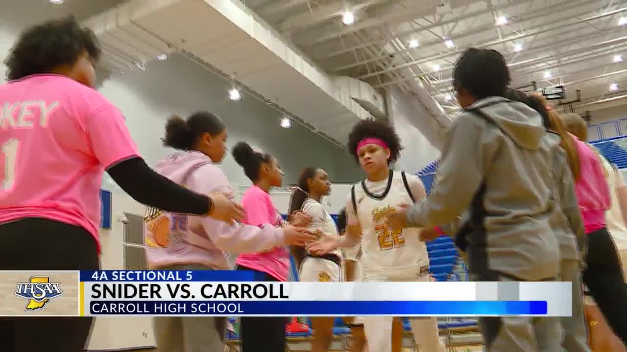 Snider girls basketball rolls past Carroll for third straight sectional ...
