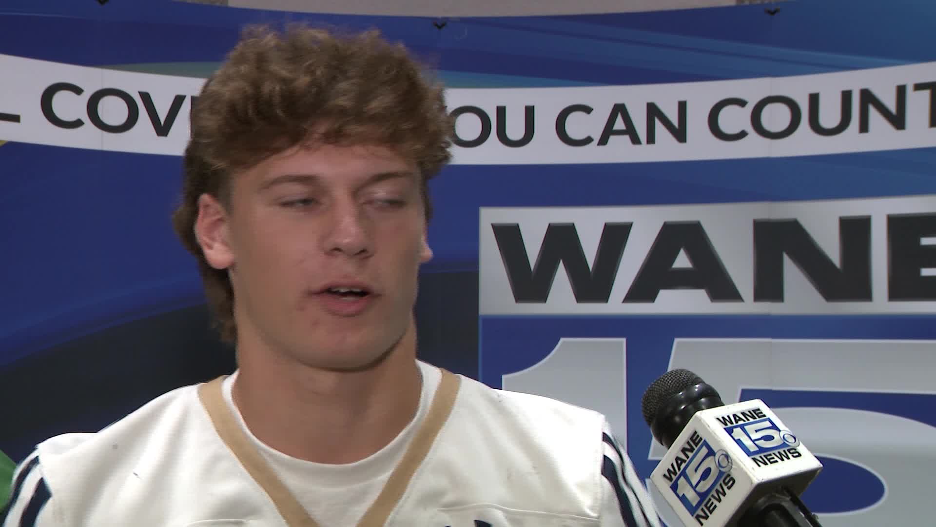 Bishop Dwenger’s AJ Shefferly interview at NE Indiana High School ...