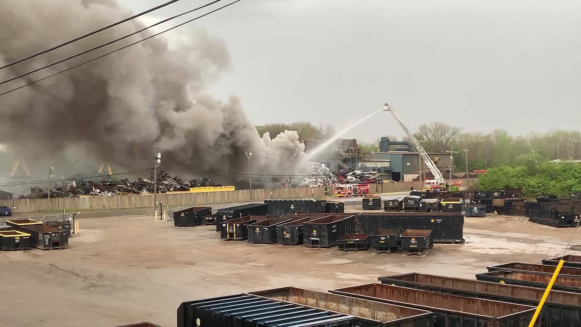 OmniSource scrap fire – WANE 15