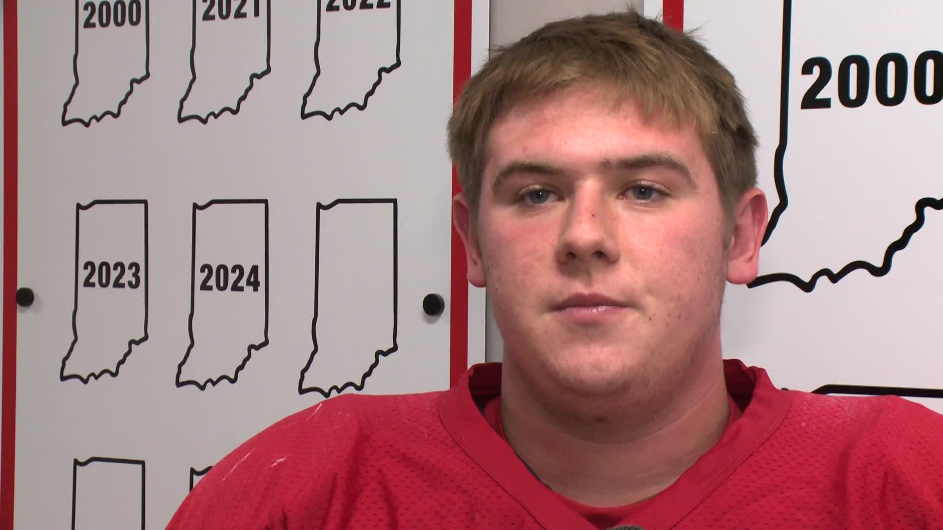 Nate Geerken full interview at Adams Central football practice on 11/11 ...