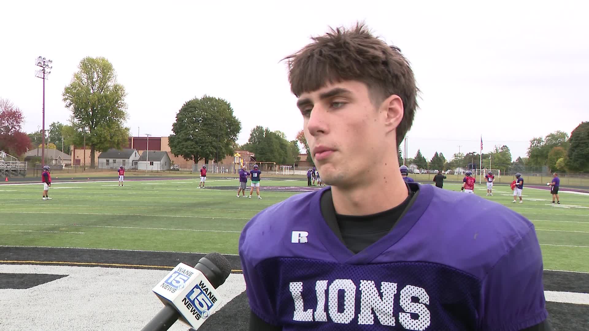 Leo senior wide receiver/safety Luke Tackwell practice interview 10/15 ...