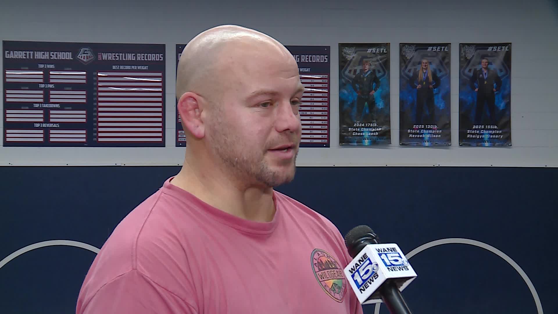 Garrett head wrestling coach Nick Kraus practice interview 1/5/2025 ...