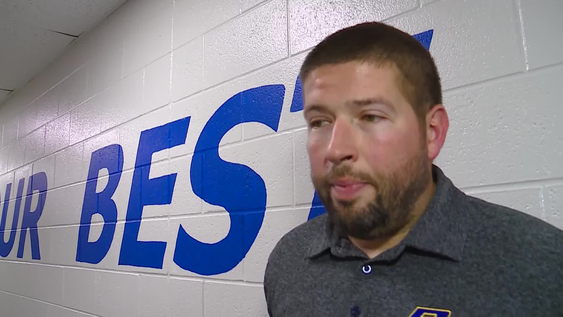 Blackhawk Christian head boys basketball coach Matt Roth postgame ...