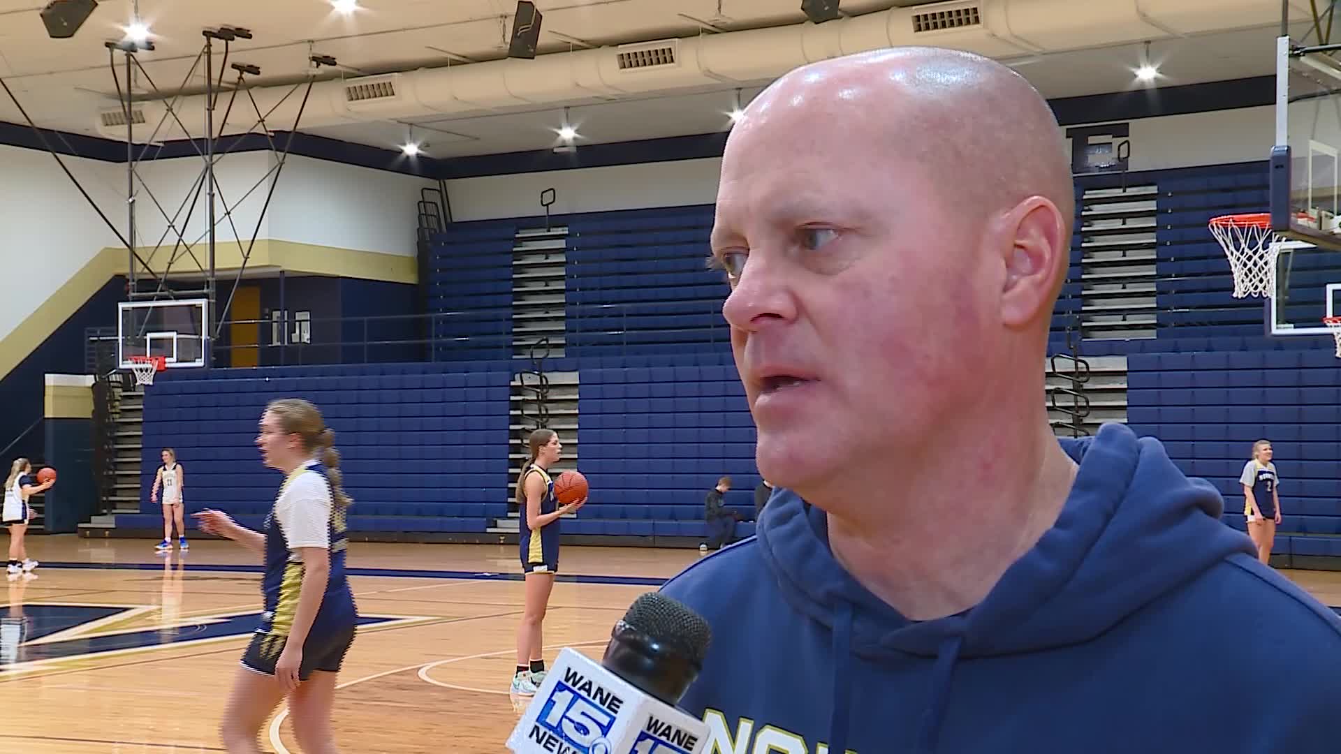 Eric Thornton full interview at Norwell Knights girls basketball practice on 12/10/24 – WANE 15