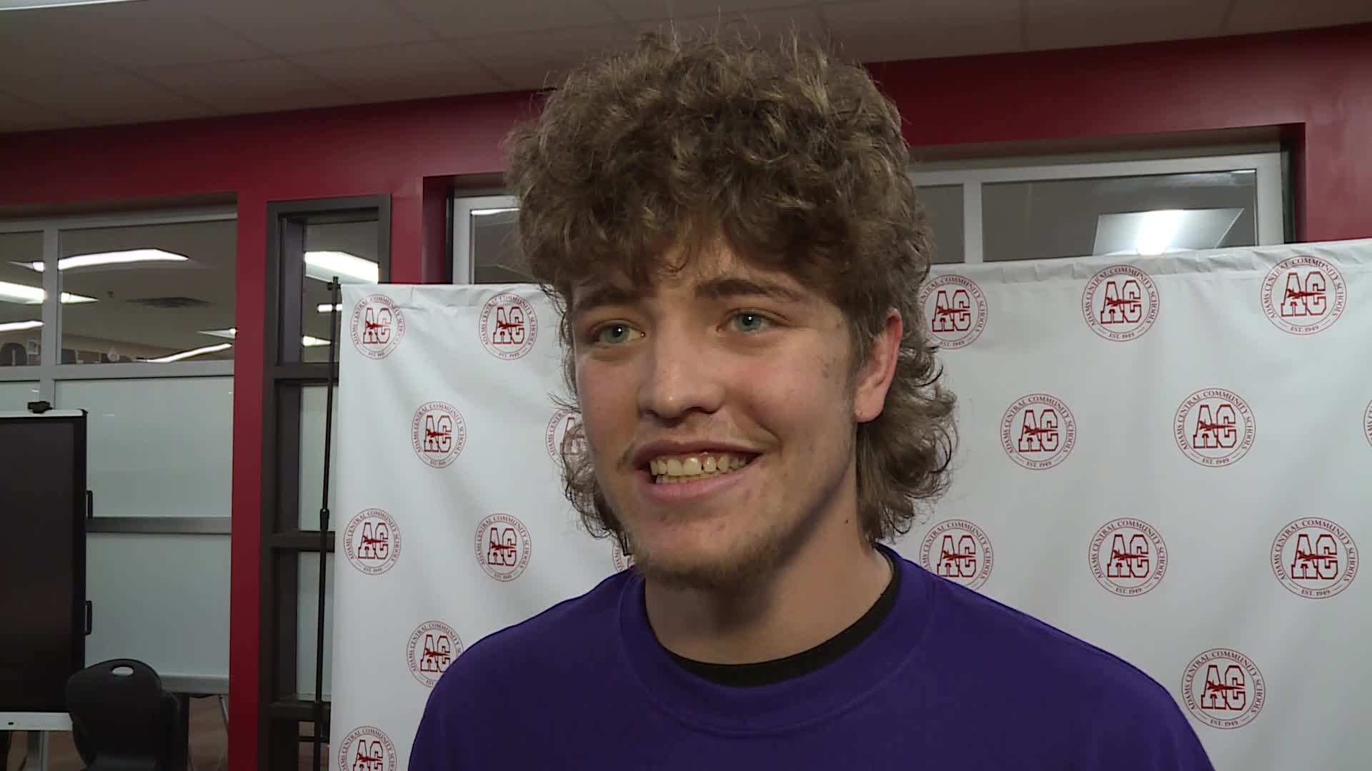 Adams Central’s Dakota Perry full signing day interview with Goshen ...