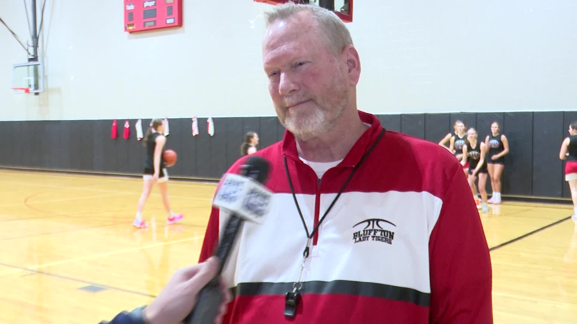 Bluffton head girls basketball coach Doug Curtis practice interview 1 ...