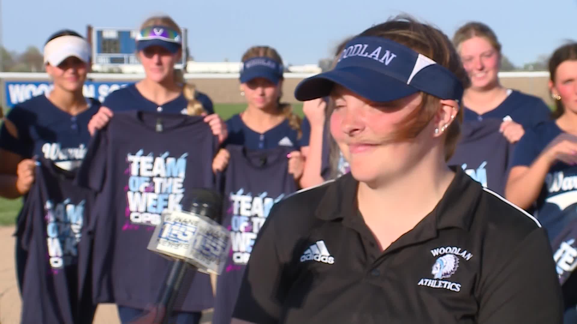 Woodlan head softball coach Shelby Gick interview 4/28/2025 – WANE 15