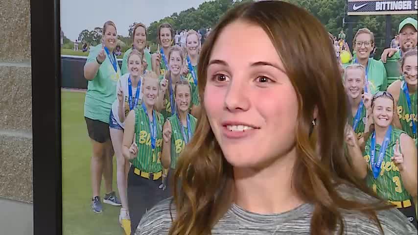 Jayci Kitchen full interview on signing with Taylor University softball ...