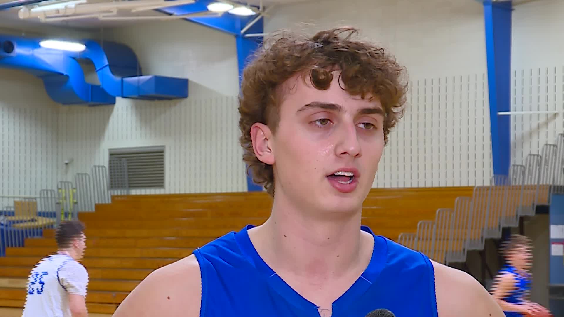 Carroll senior forward Brody Fisher practice interview 1/20/2026 – WANE 15