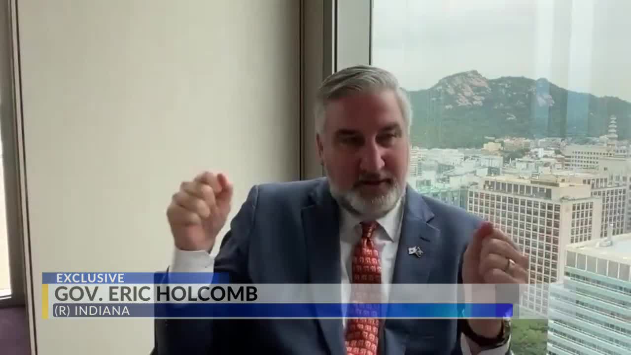 Dirk Rowley, Eric Holcomb interview – WANE 15