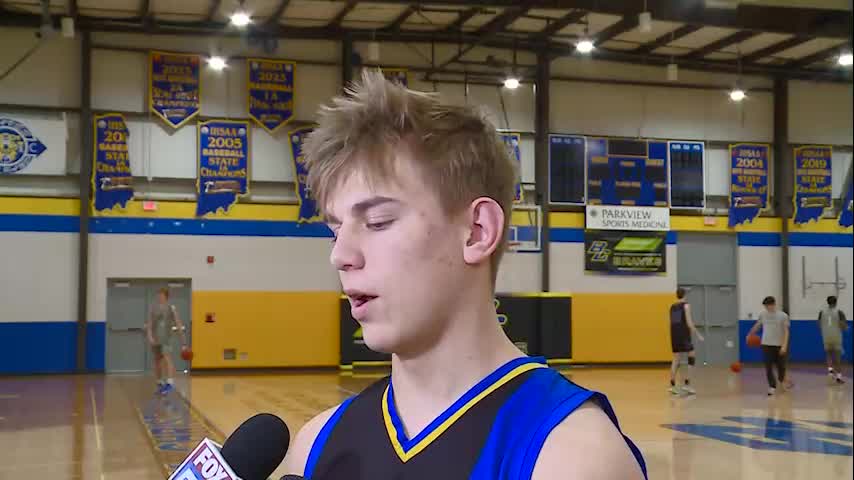 Isaac Smith full interview at Blackhawk Christian basketball practice ...