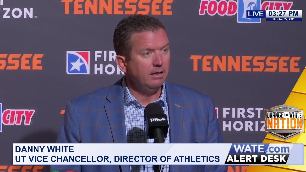 Tennessee Director of Athletics Danny White speaks on Tony Vitello ...