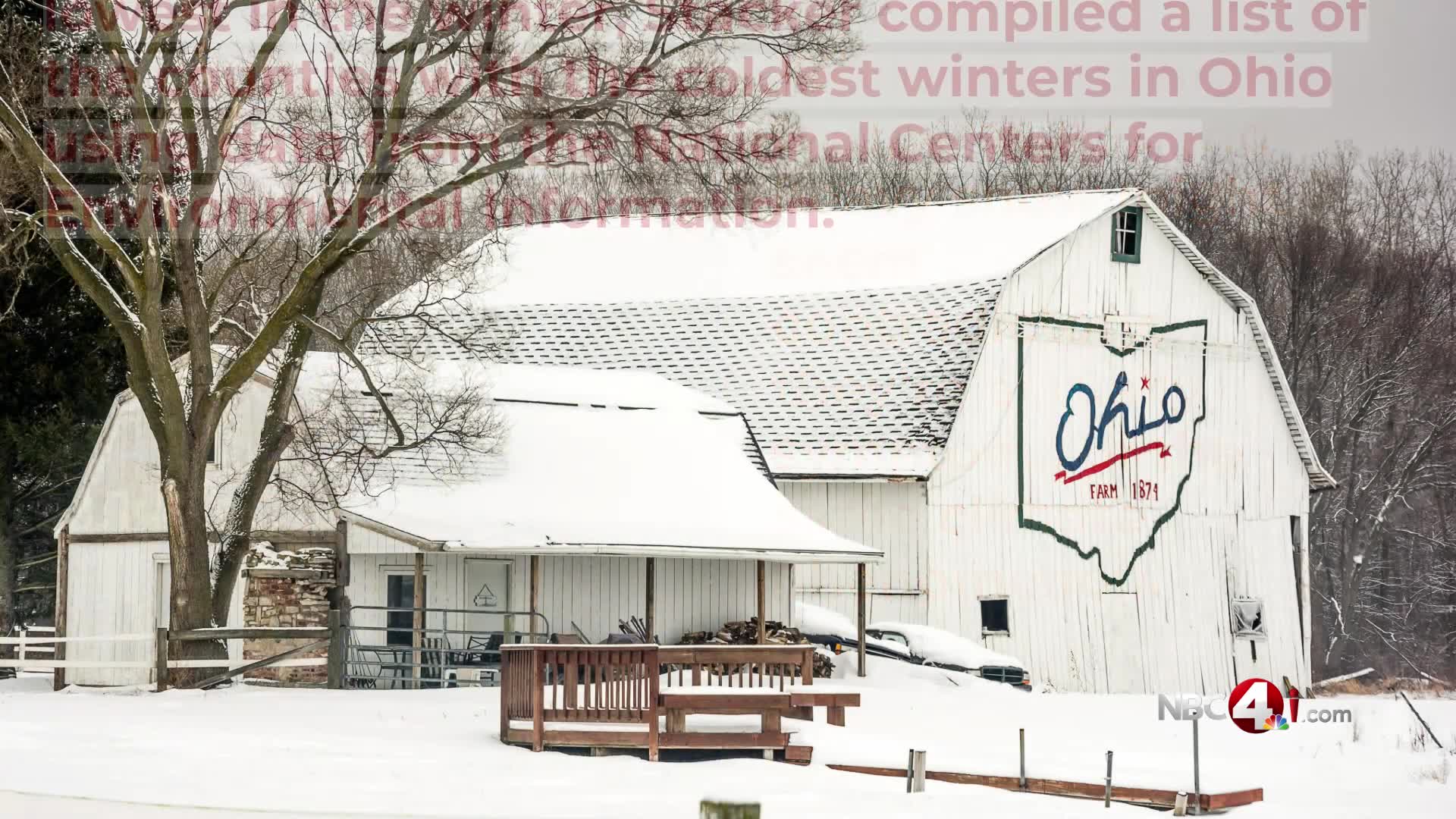 Counties with the coldest winters in Ohio – NBC4 WCMH-TV