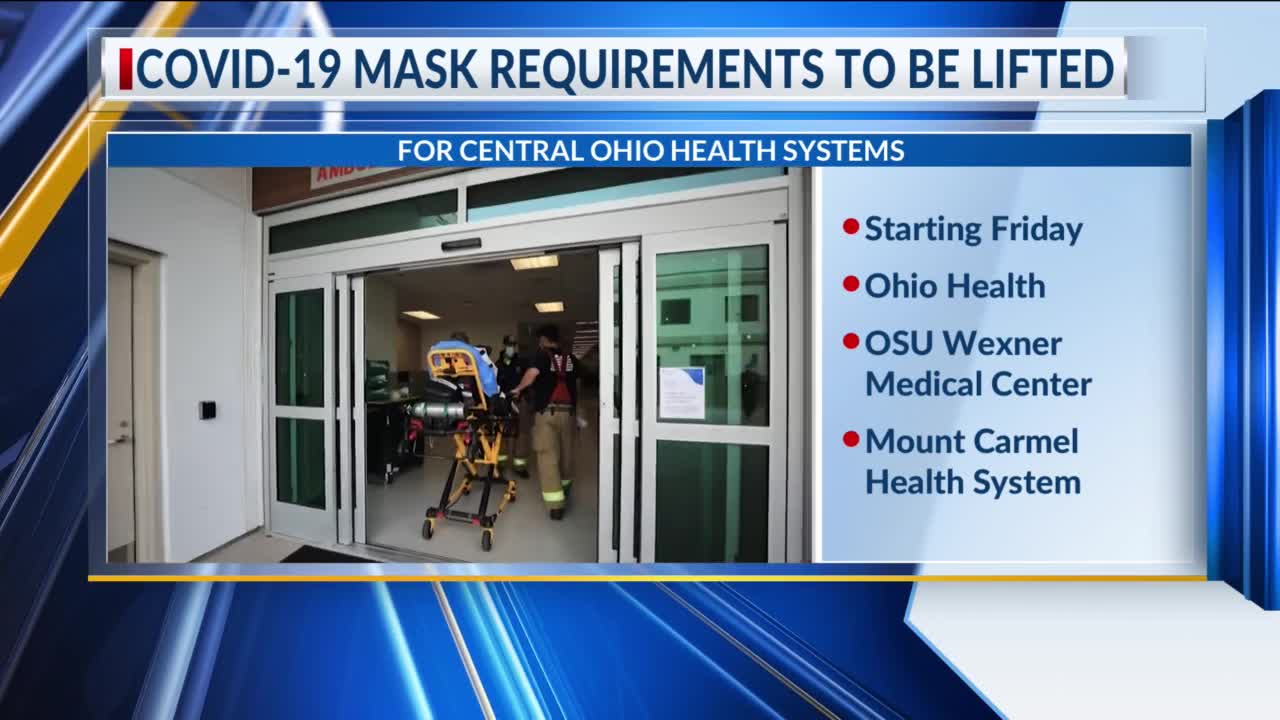 Central Ohio health systems lift COVID-19 mask requirements – NBC4 WCMH-TV