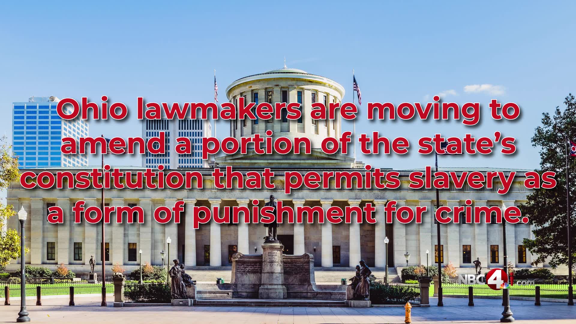 Ohio lawmakers pushing to remove exception for slavery from state ...