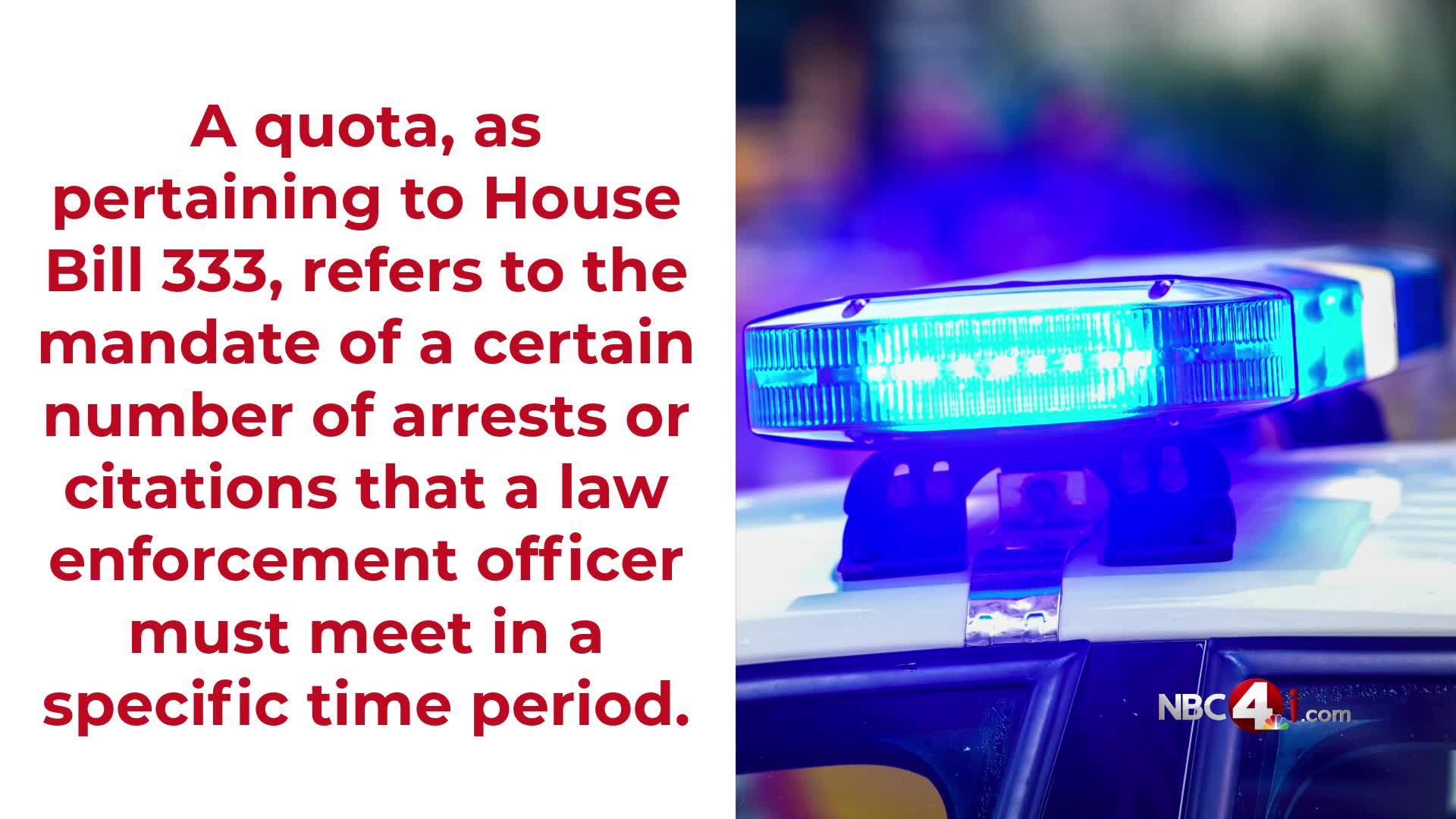 Bill introduced to eliminate arrest and citation quotas for law ...