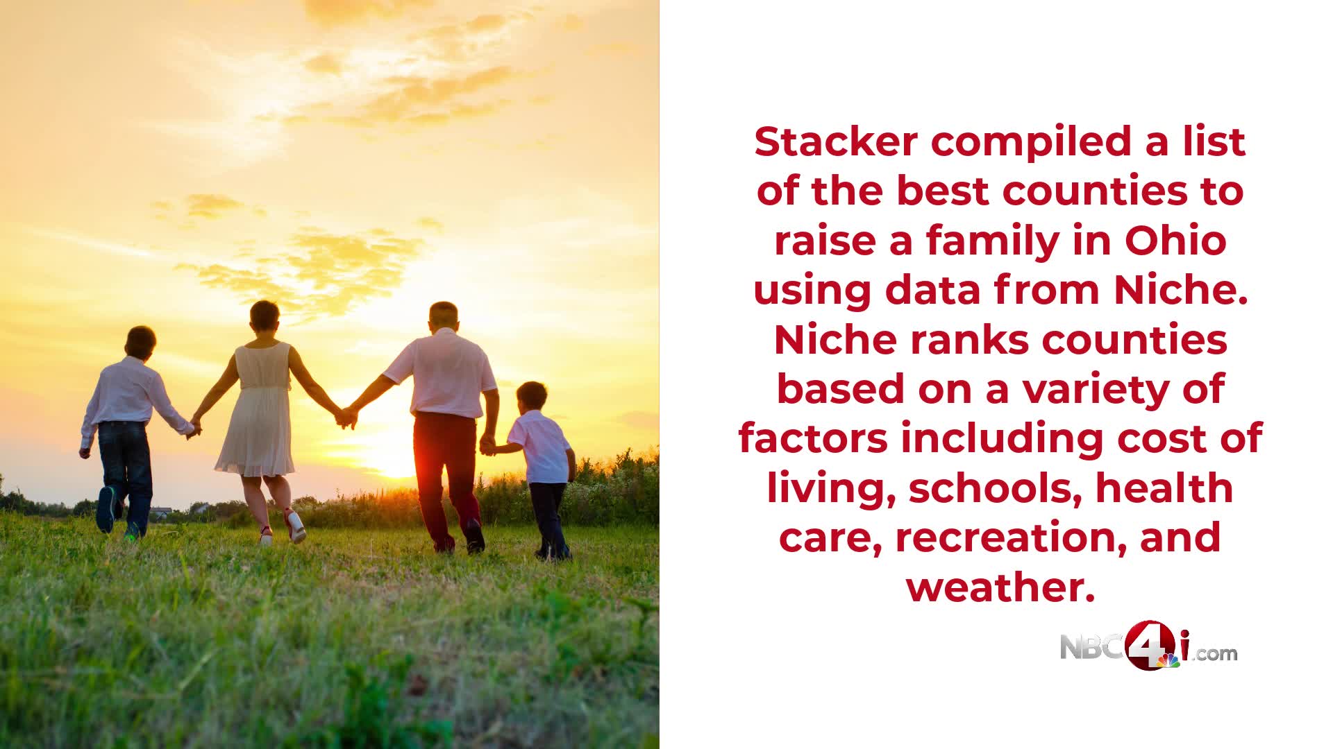 Best counties to raise a family in Ohio – NBC4 WCMH-TV