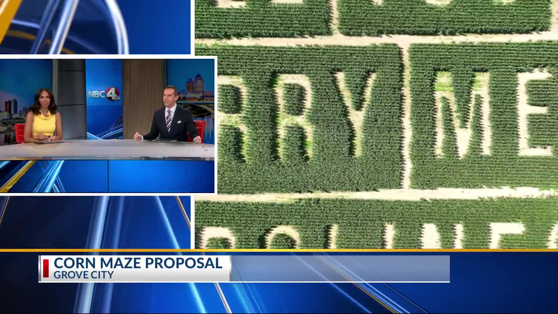 Central Ohio farmer plants marriage proposal message for corn maze ...