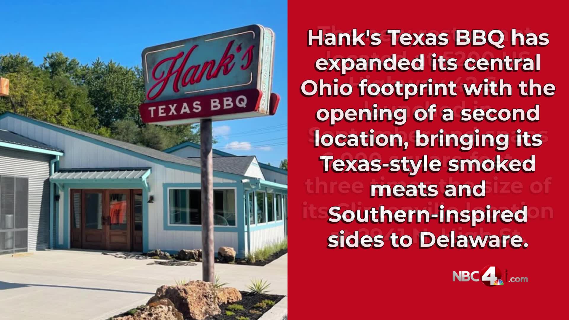 Hank’s Texas BBQ opens second central Ohio location – NBC4 WCMH-TV