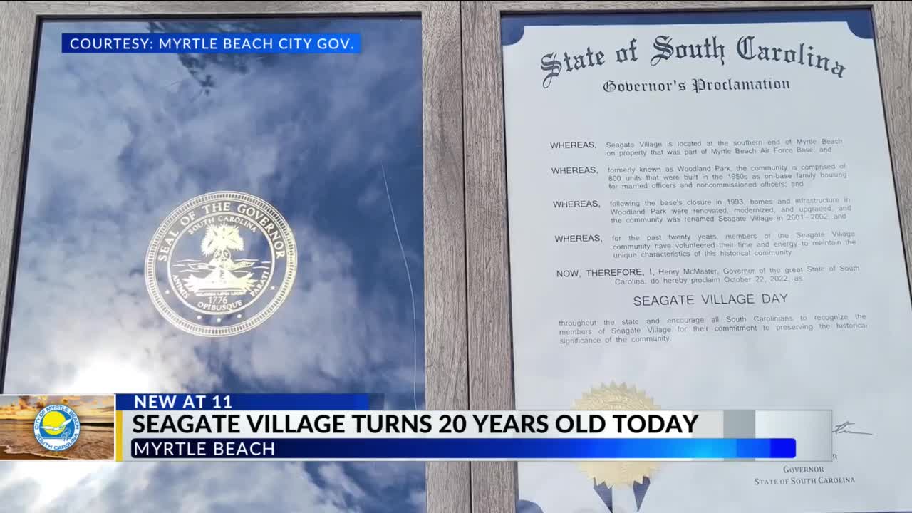 Seagate Village neighborhood in Myrtle Beach celebrates 20 years – WBTW
