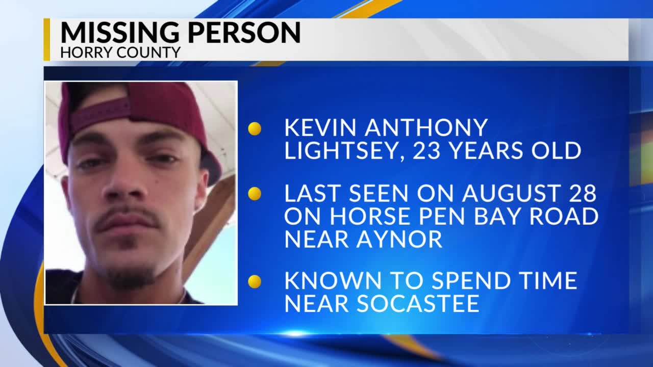 33-year-old man missing from Aynor area since August, Horry County ...