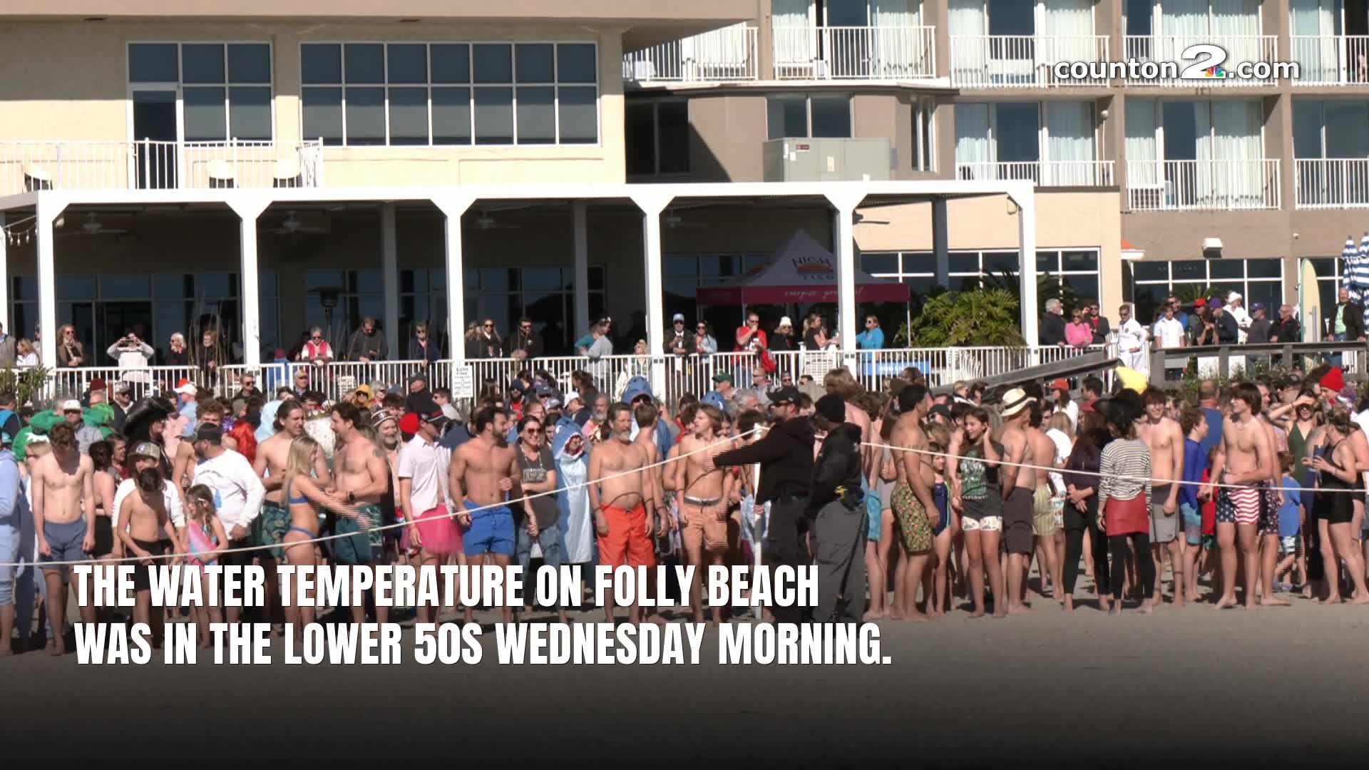 Hundreds participate in Bill Murray themed polar plunge on Folly Beach – WCBD News 2