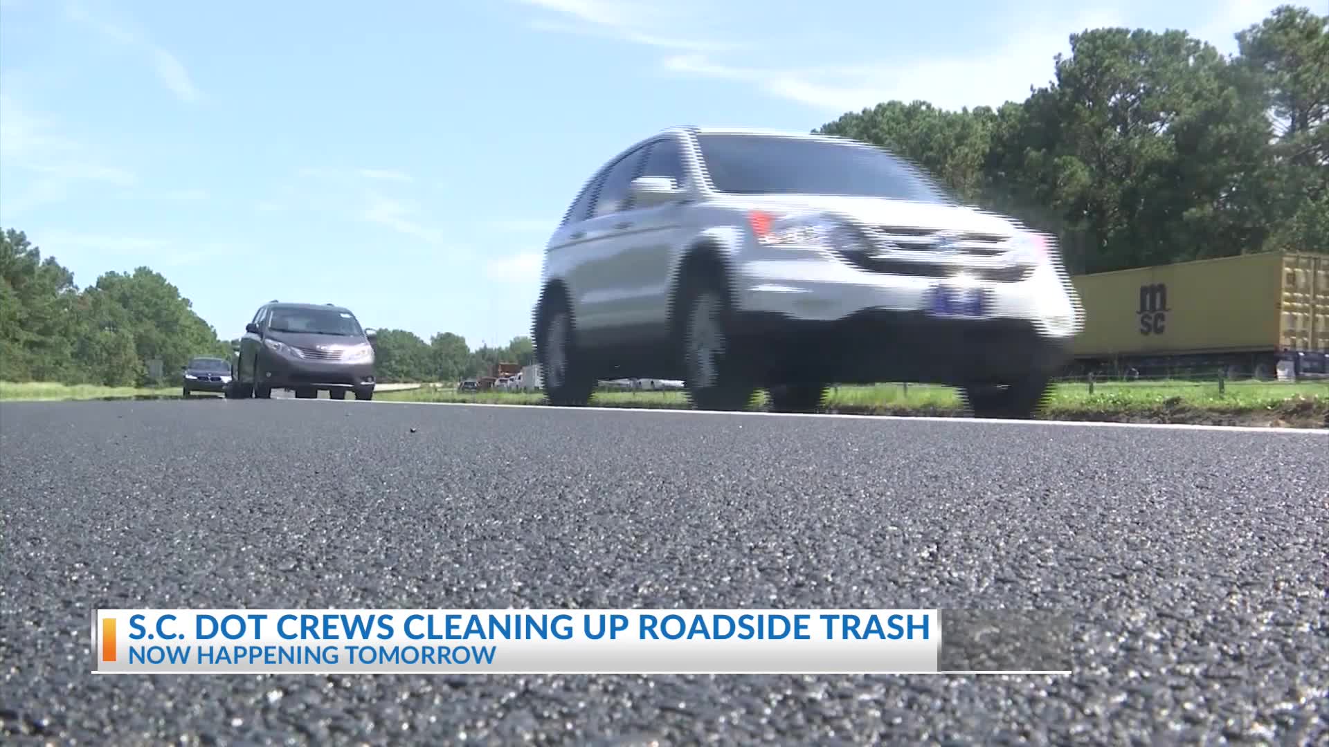 SCDOT crews cleaning up roadside trash – WCBD News 2