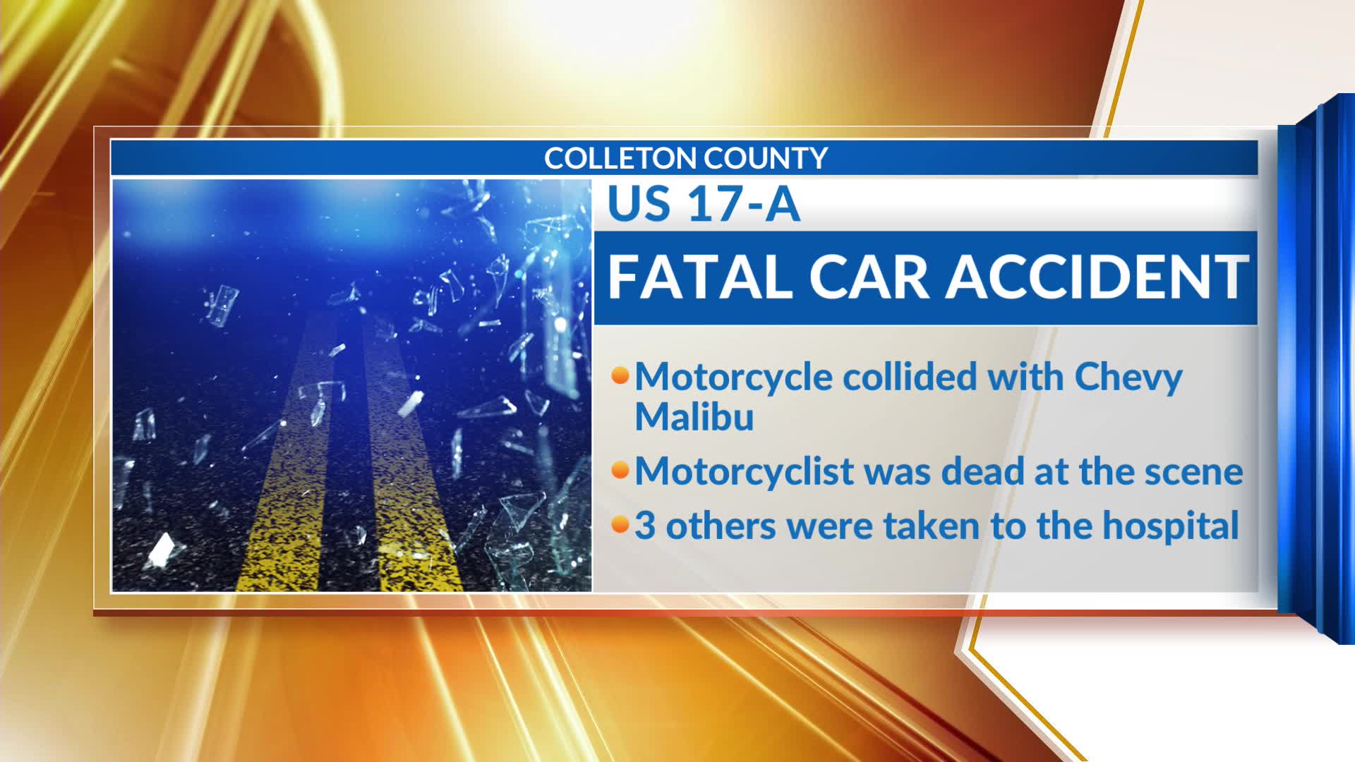 US 17-A fatal vehicle collision – WCBD News 2