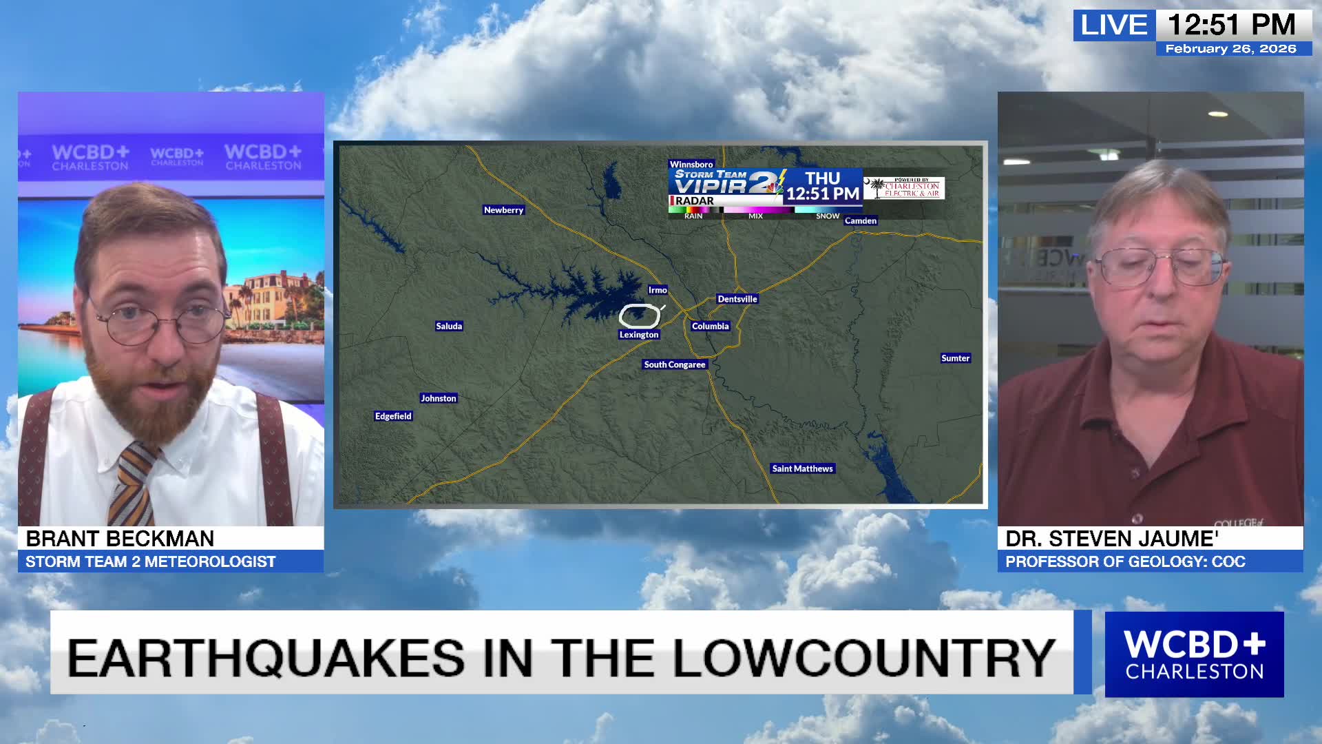 Earthquake recorded in Columbia mid-interview – WCBD News 2
